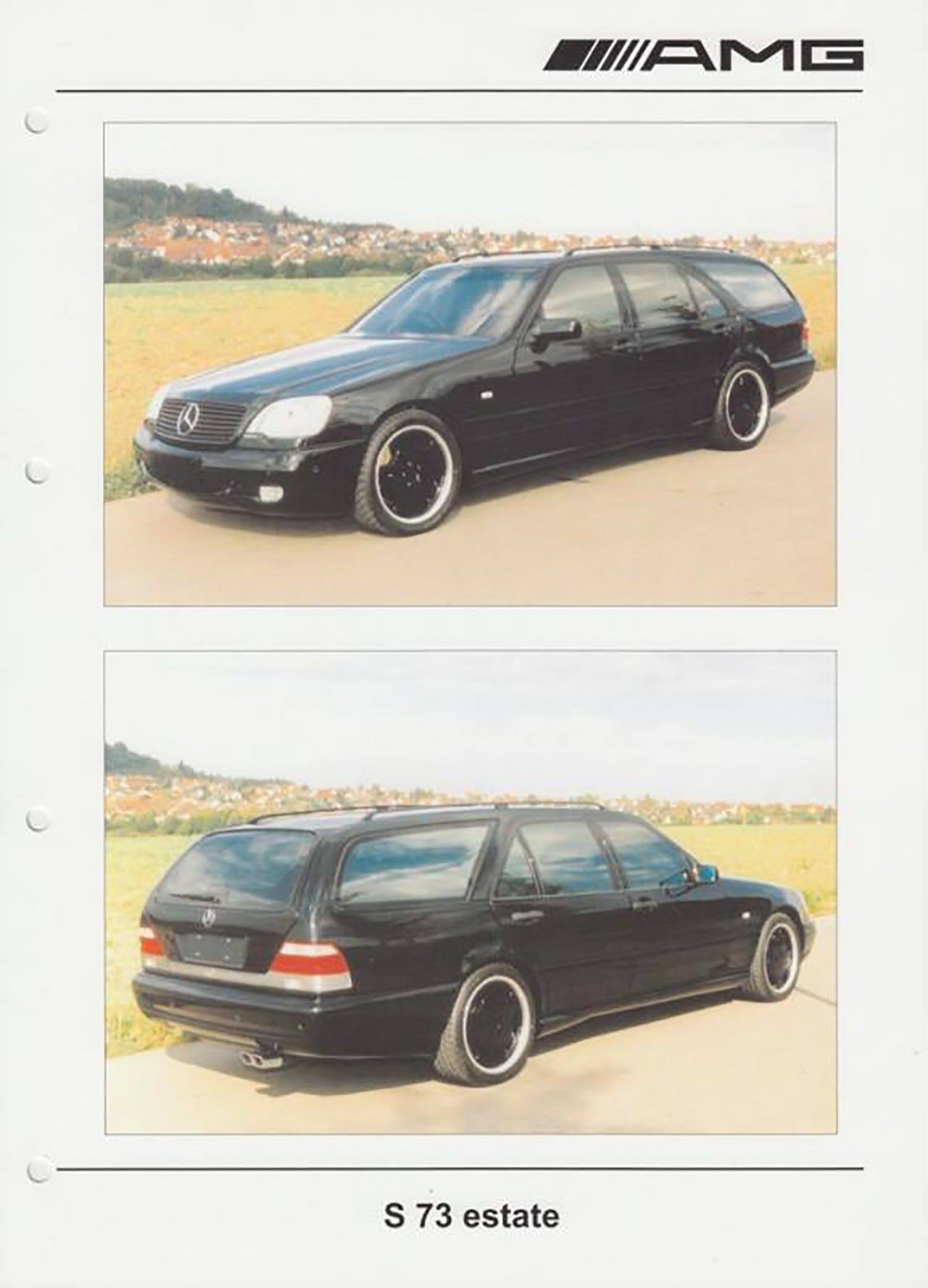 Unikatowy Mercedes S73 T AMG dzieli silnik V12 z Pagani Zonda ...