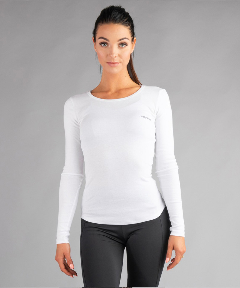 White O-neck Longsleeve - Carpatree