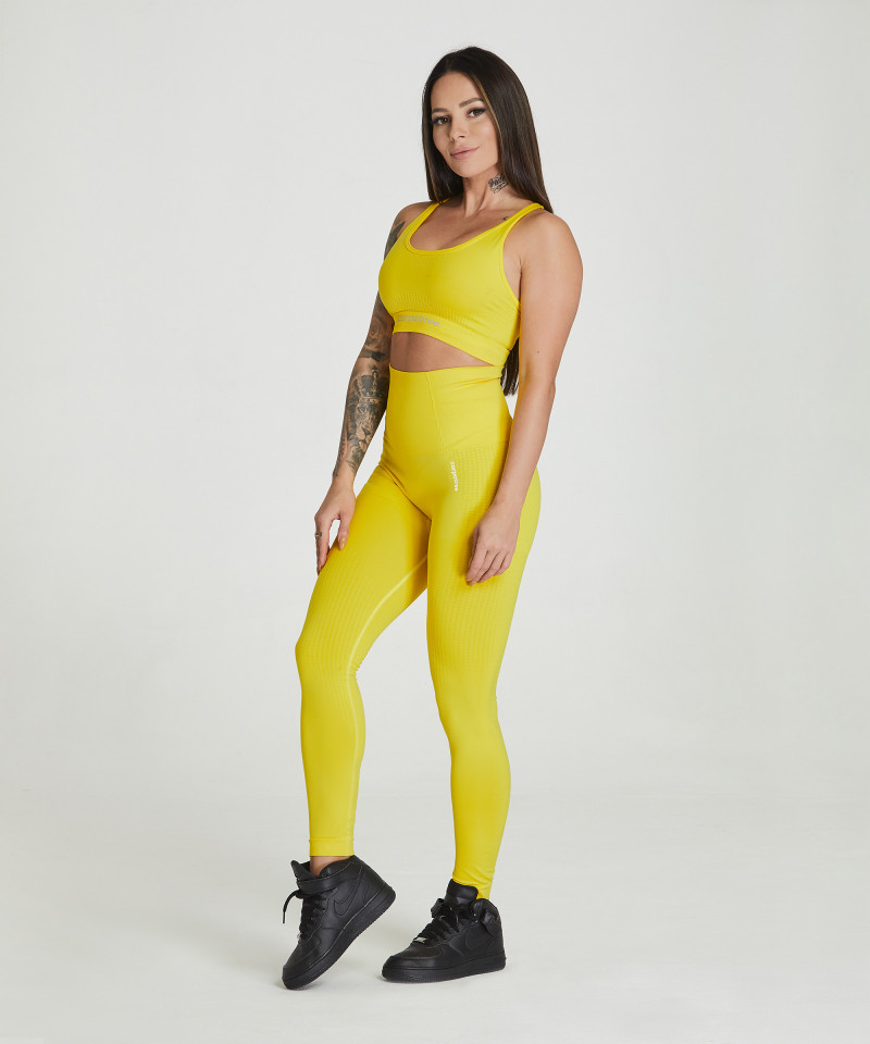 Women's Yellow Essential Seamless Bra - Carpatree