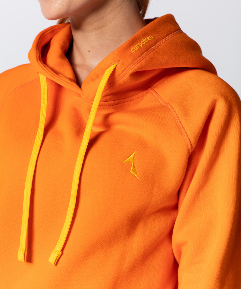Women's Neon Orange Vibrant Hoodie - Carpatree