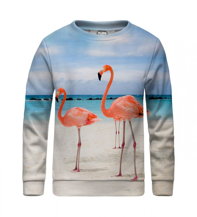 Flamingos on the Beach sweater for kids - Mr. Gugu & Miss Go